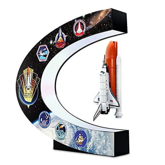 NASA Levitating Space Shuttle Illuminated Sculpture with Custom Base ...