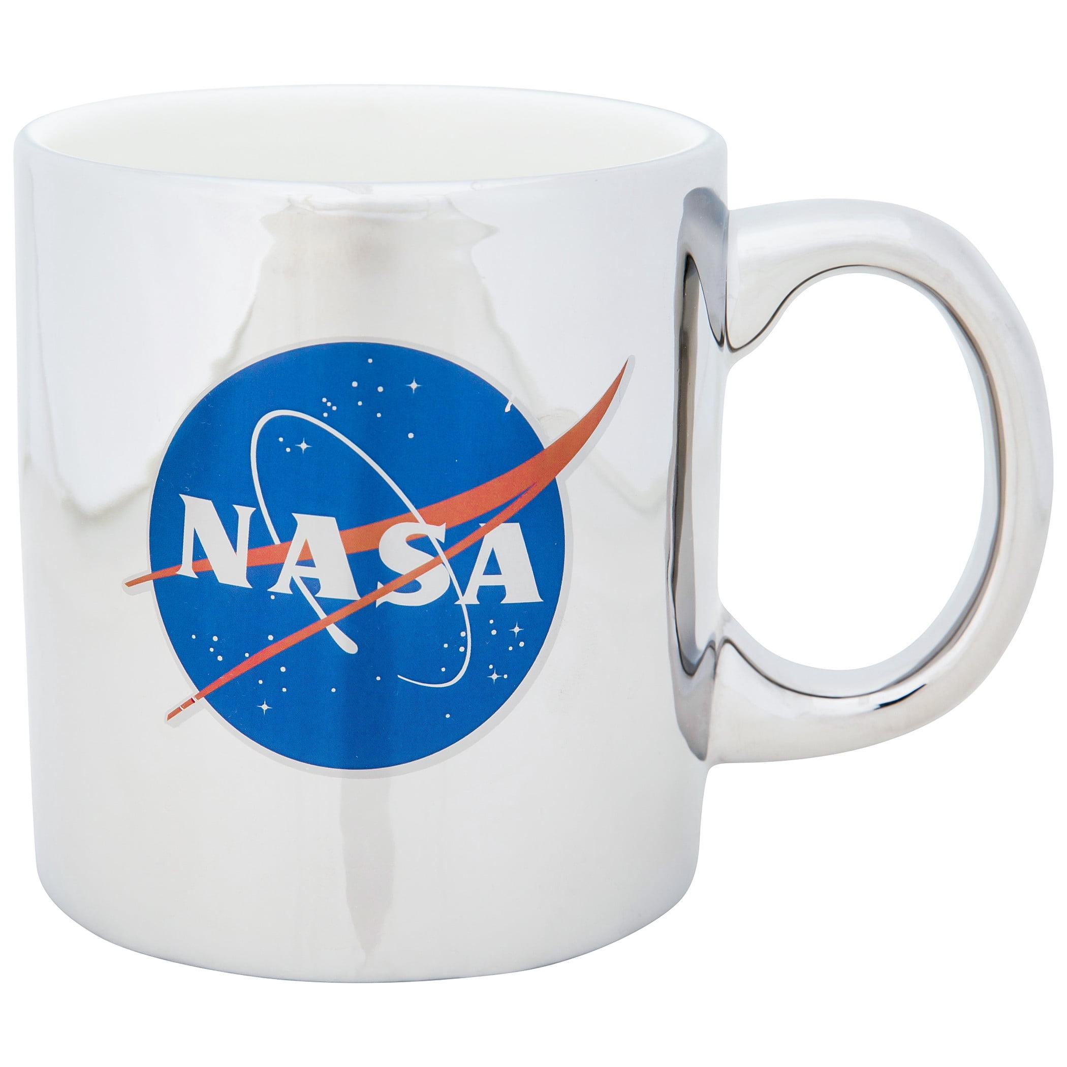 NASA Logo Chrome Finish 18 oz Ceramic Mug - Walmart.com