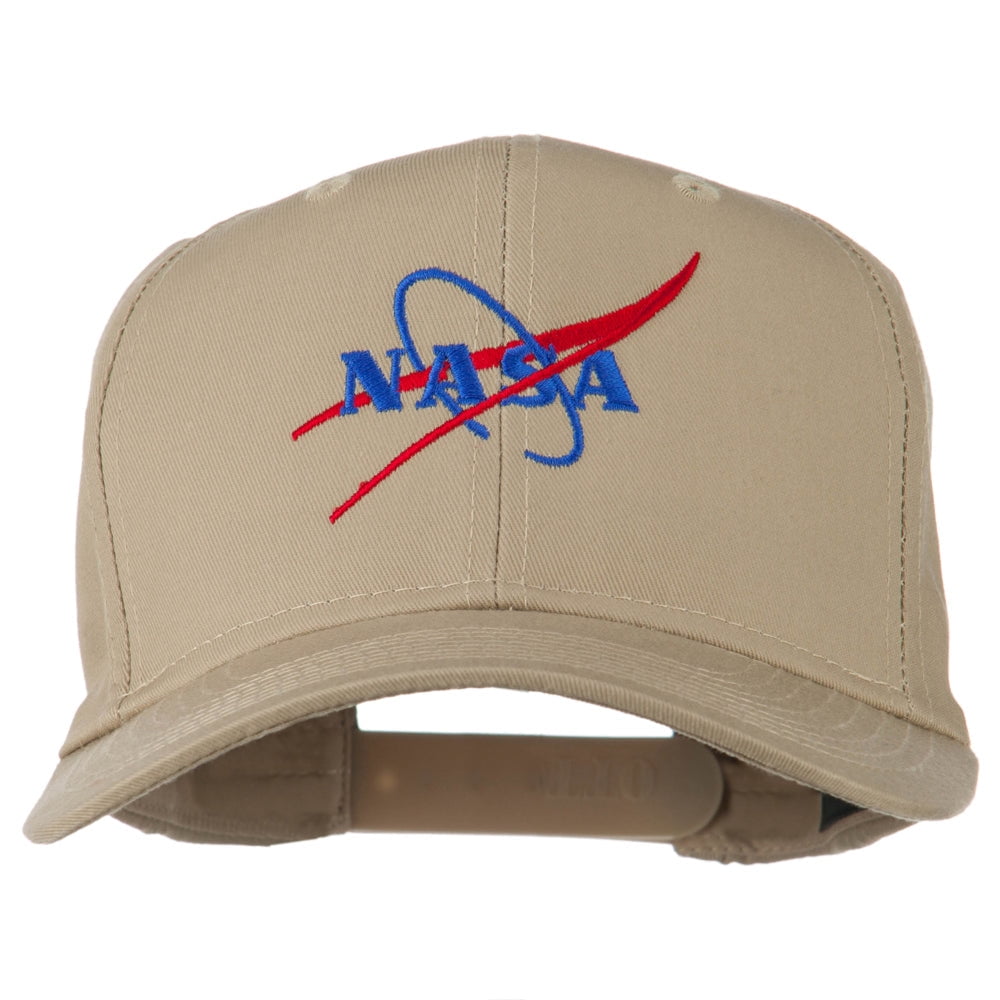 NASA Logo Embroidered Cotton Twill Cap - Khaki OSFM - Walmart.com