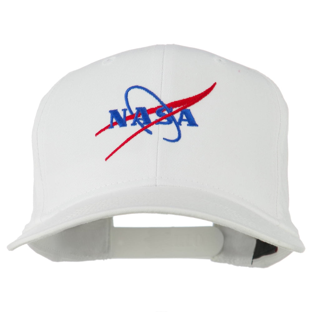 NASA Logo Embroidered Cotton Twill Cap - White OSFM - Walmart.com