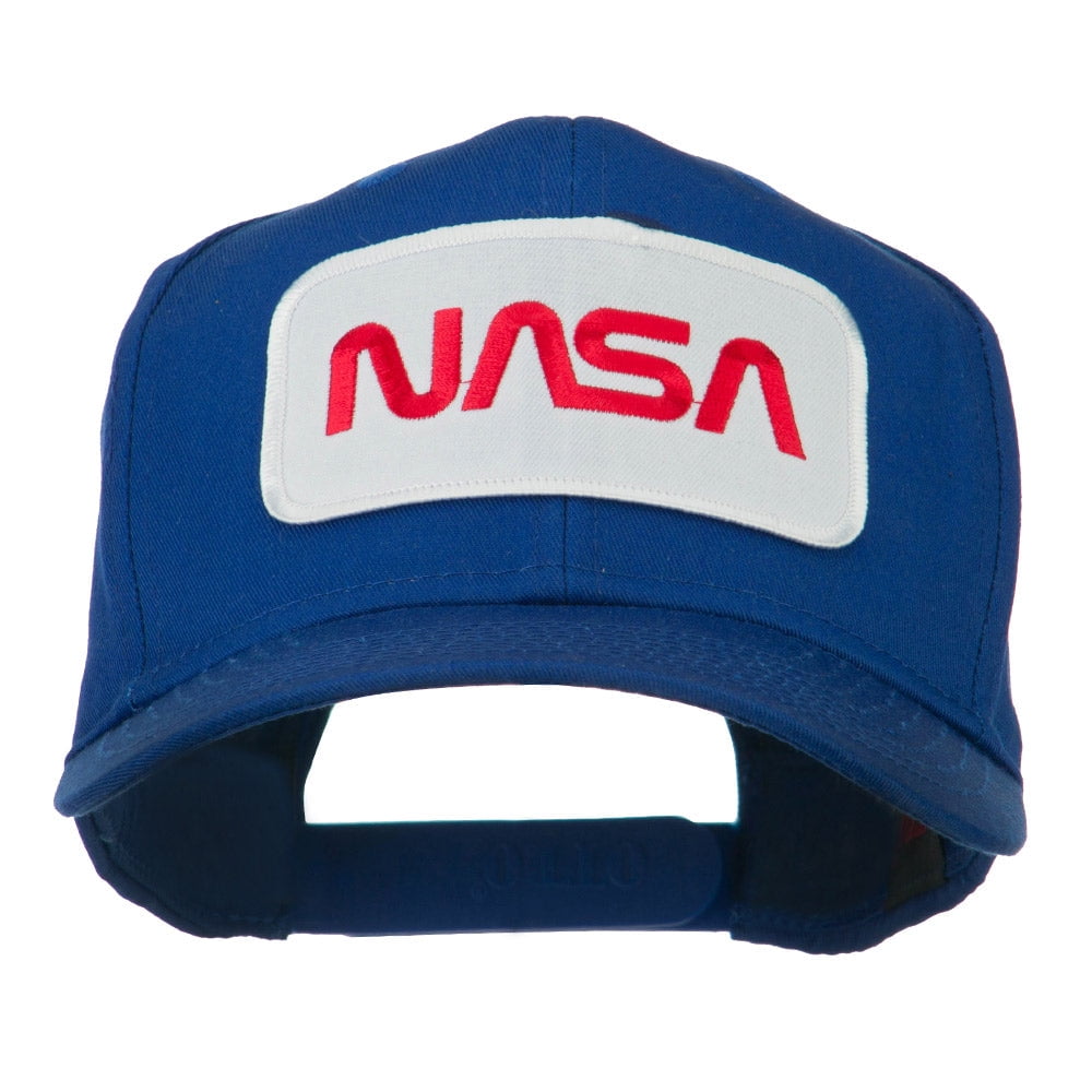 NASA Logo Embroidered Patched Cap - Royal OSFM - Walmart.com