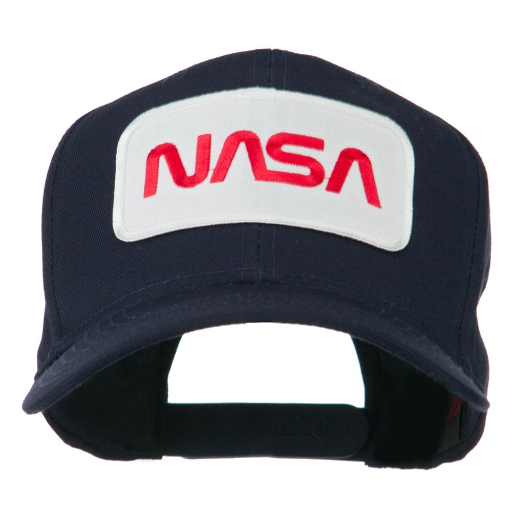 NASA Logo Embroidered Patched High Profile Cap - Navy OSFM - Walmart.com