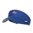 NASA Logo Embroidered Sports Visor - Royal OSFM - Walmart.com