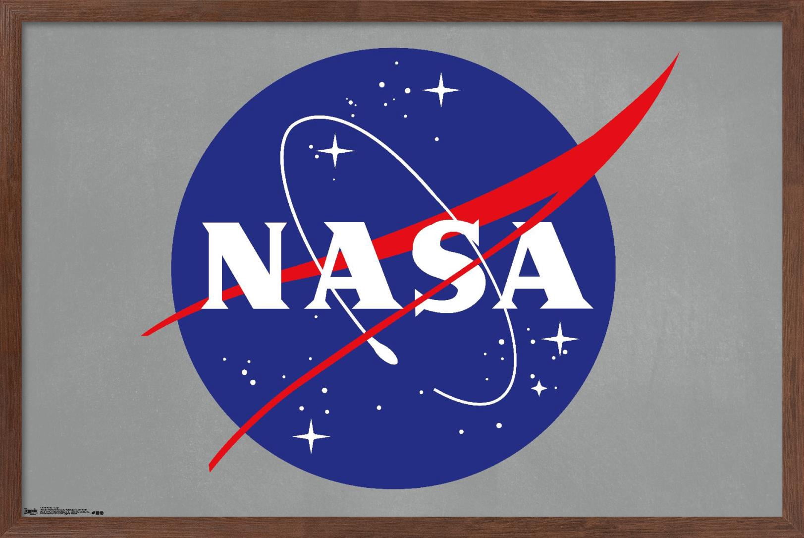 NASA - Logo Wall Poster, 14.725" x 22.375", Framed - Walmart.com