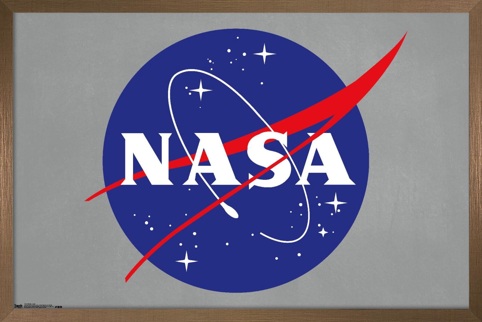 NASA - Logo Wall Poster, 14.725" x 22.375", Framed - Walmart.com