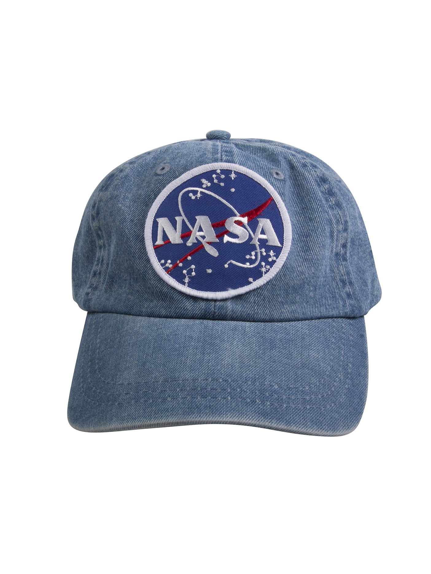 NASA Low Profile Washed Denim Hat, Light Blue - Walmart.com