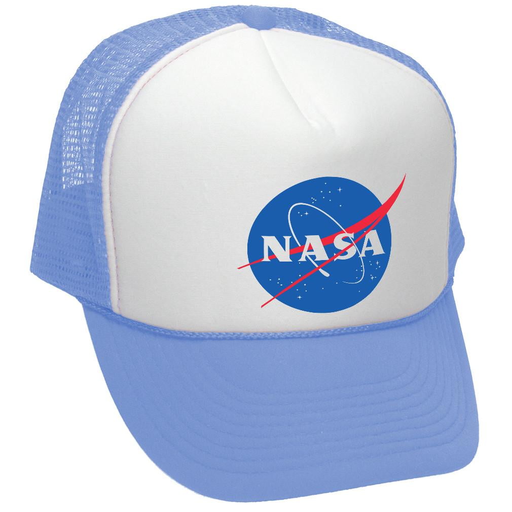 NASA MEATBALL LOGO outer space astronaut - Adult Trucker Cap Hat, Light ...