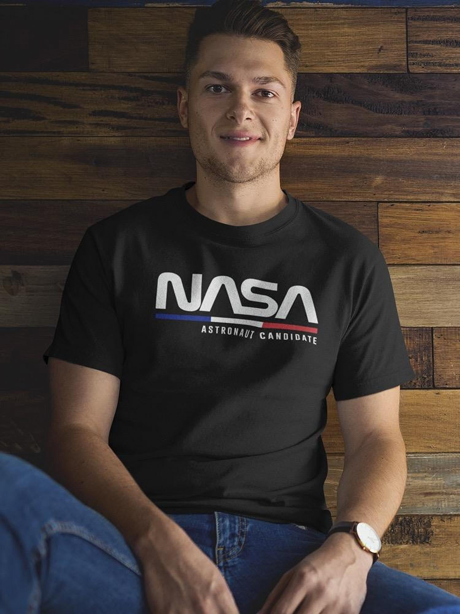NASA Mens Graphic Tee - Astronaut Candidate - Regular Fit 100% Cotton ...