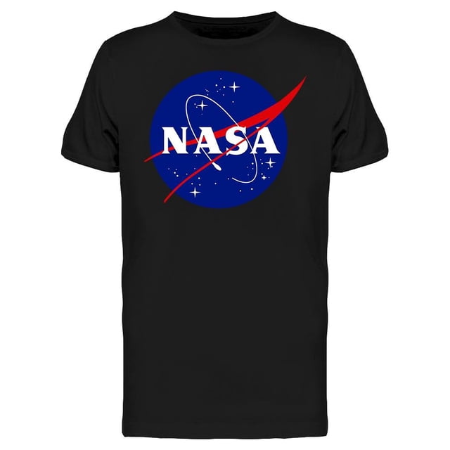 NASA Mens Graphic Tee Black - Nasa Logo 100% Cotton Regular Fit ...