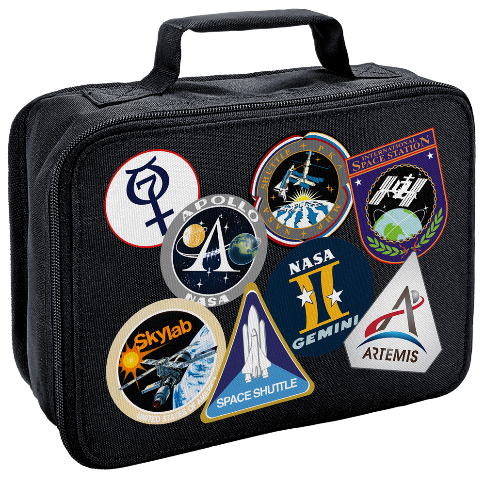 NASA Missions Patches Insulated Soft Sided Lunch Box - Reusable Lunch ...