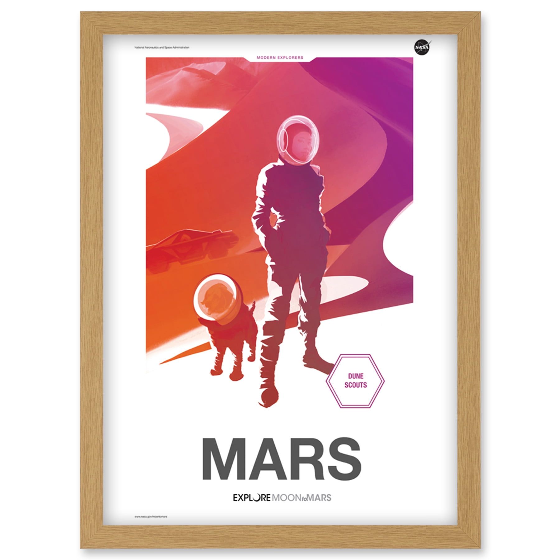 NASA Modern Explorers Explore Moon to Mars Dune Scouts Artemis Poster ...