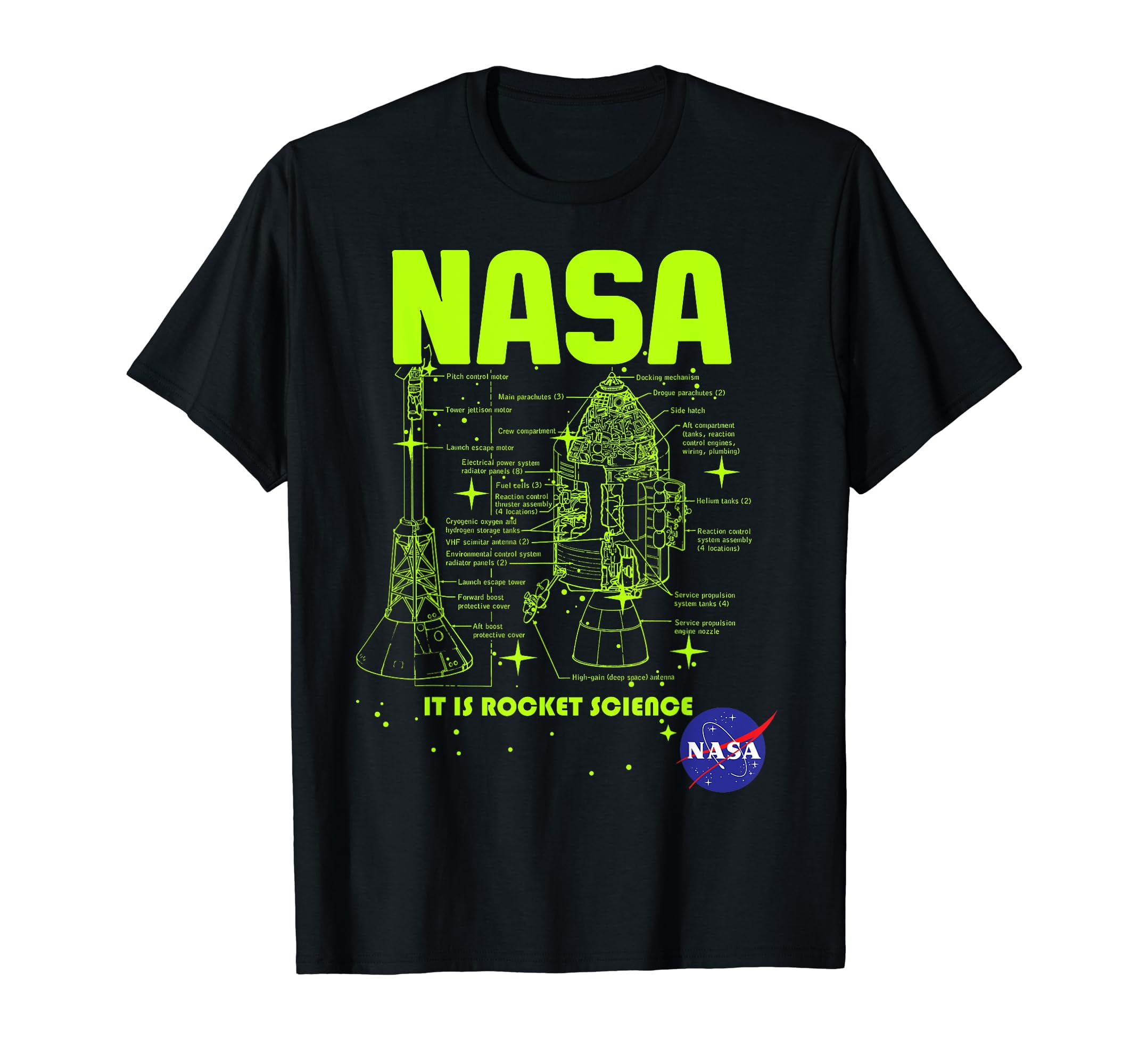NASA Module Schematics T-Shirt - Walmart.com