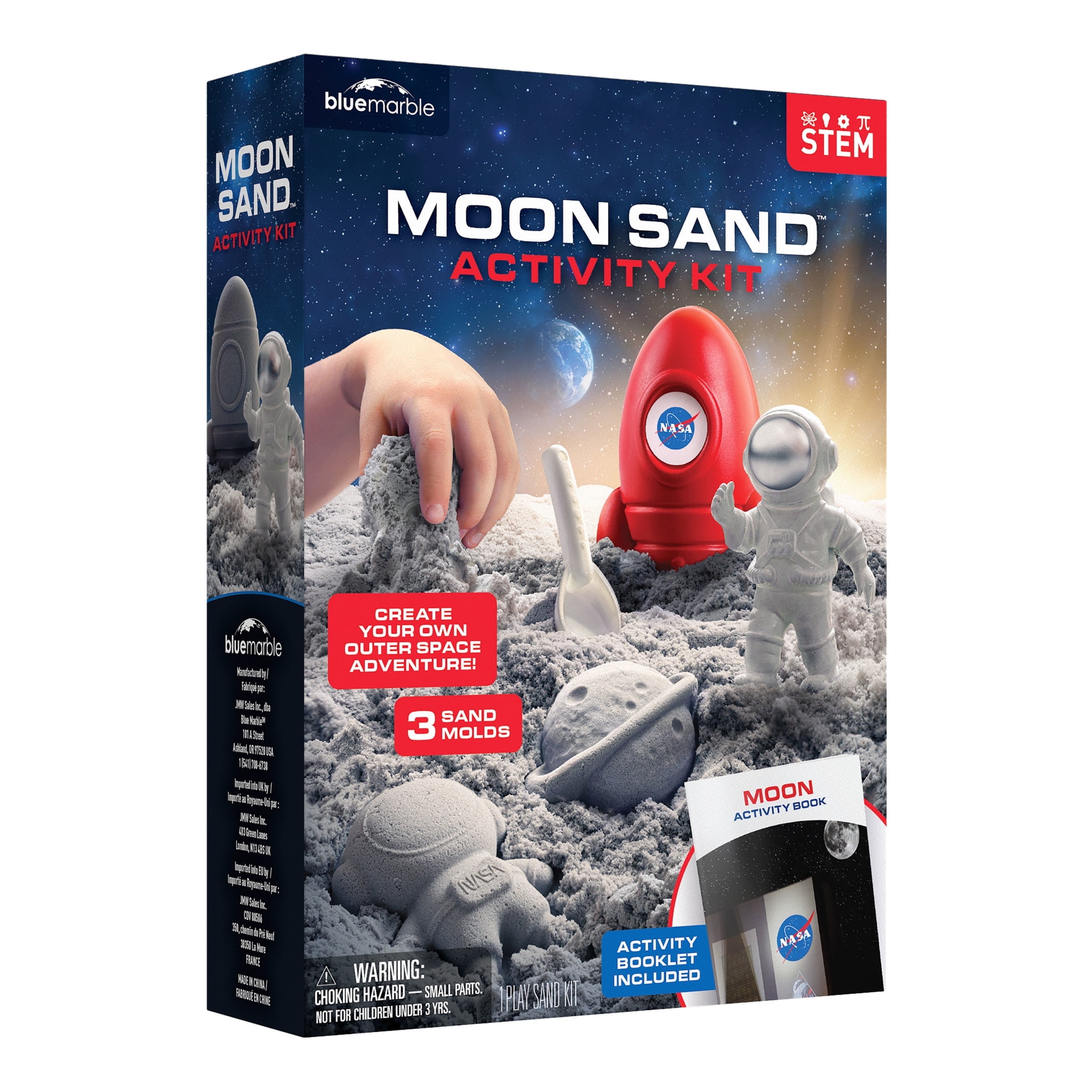NASA Moon Sand Activity Kit for Kids – Space-Themed Sensory Play with ...