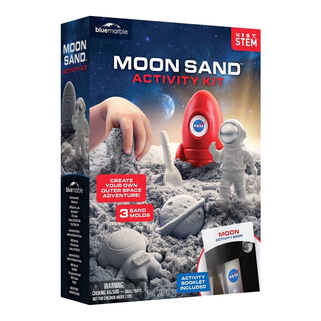 NASA Moon Sand Activity Kit for Kids – Space-Themed Sensory Play with ...