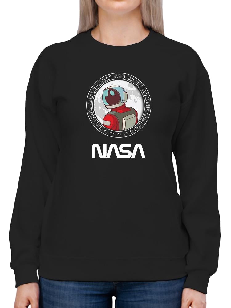 NASA Nasa Astronaut Badge Sweatshirt Women -NASA Designs, Female Large ...