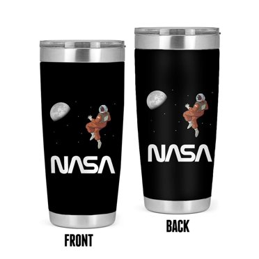 NASA Nasa Baby Blue Rocket Art Tumbler -NASA Designs, 20 oz Stainless ...