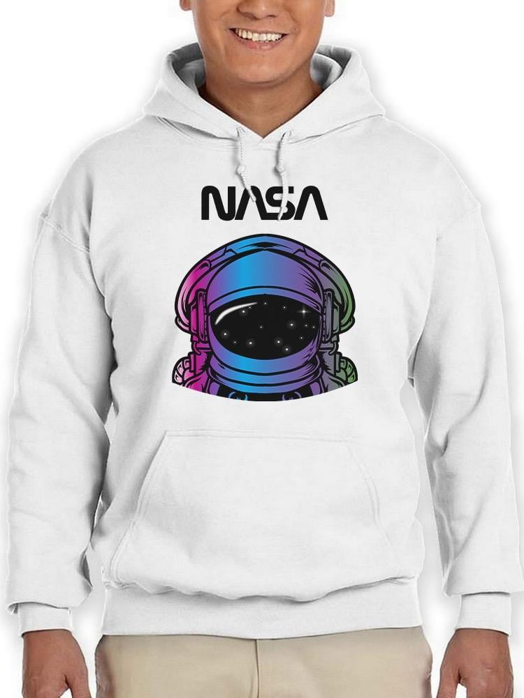 NASA Nasa Astronaut Gazing Space Hoodie Men -NASA Designs, Male Large ...