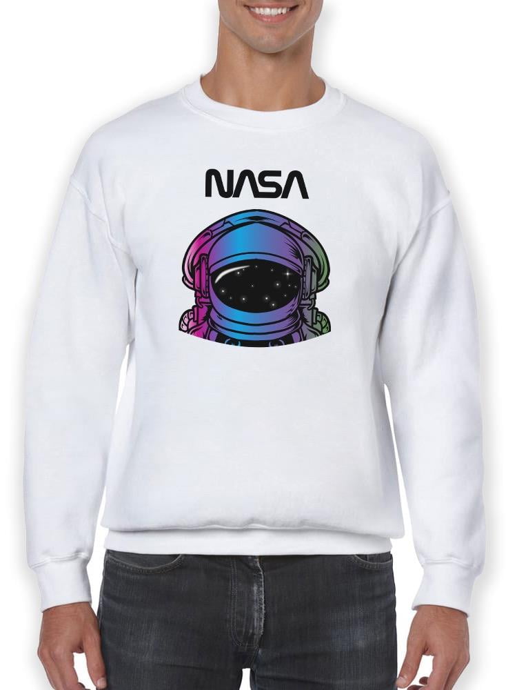 NASA Nasa Astronaut Gazing Space Sweatshirt Men -NASA Designs, Male ...