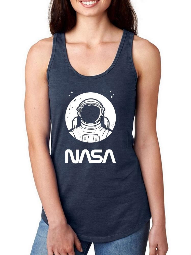 NASA Nasa Astronaut Over Moon Racerback Tank Women -NASA Designs ...
