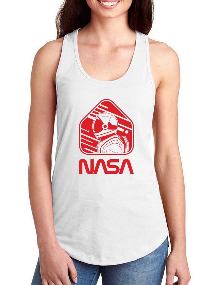 NASA Nasa Astronaut Red Sign Racerback Tank Women -NASA Designs, Female ...