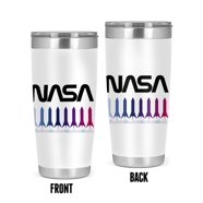 NASA Nasa Baby Blue Rocket Art Tumbler -NASA Designs, 20 oz Stainless ...