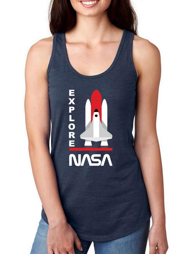 NASA Nasa Shuttle Explore Racerback Tank Women -NASA Designs, Female ...
