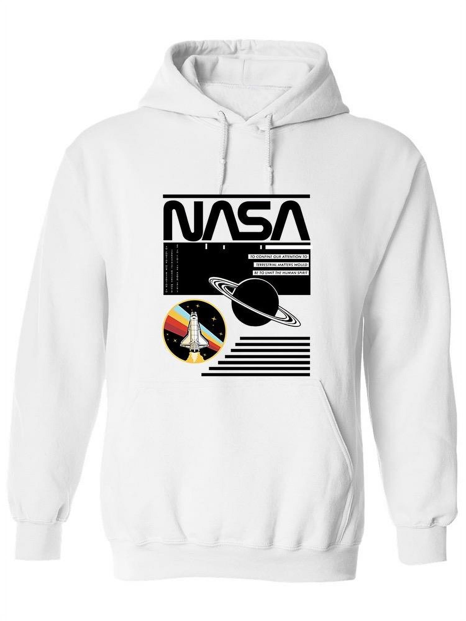 NASA Nasa Space And Saturn Hoodie Men -NASA Designs, Male Large ...