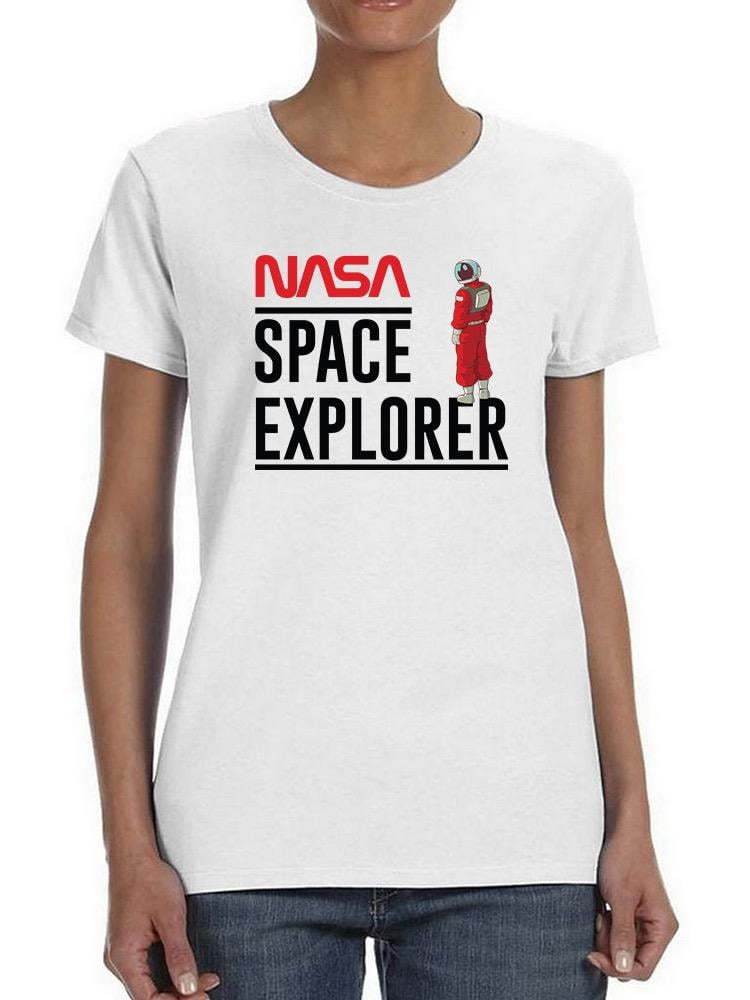 NASA Nasa Space Explorer Art Shaped T-Shirt Women -NASA Designs, Female ...