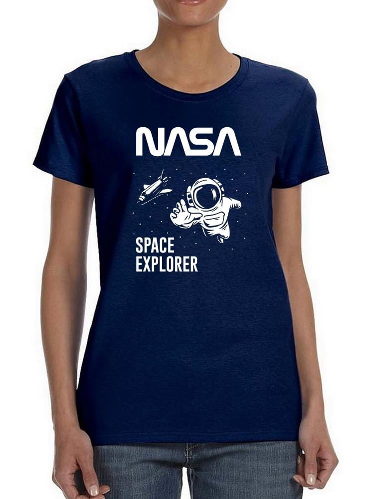 NASA Nasa Space Explorer Shaped T-Shirt Women -NASA Designs, Female ...