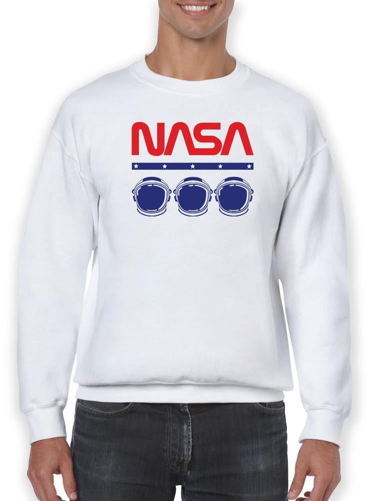NASA Nasa Space Helmets Banner Sweatshirt Men -NASA Designs, Male ...