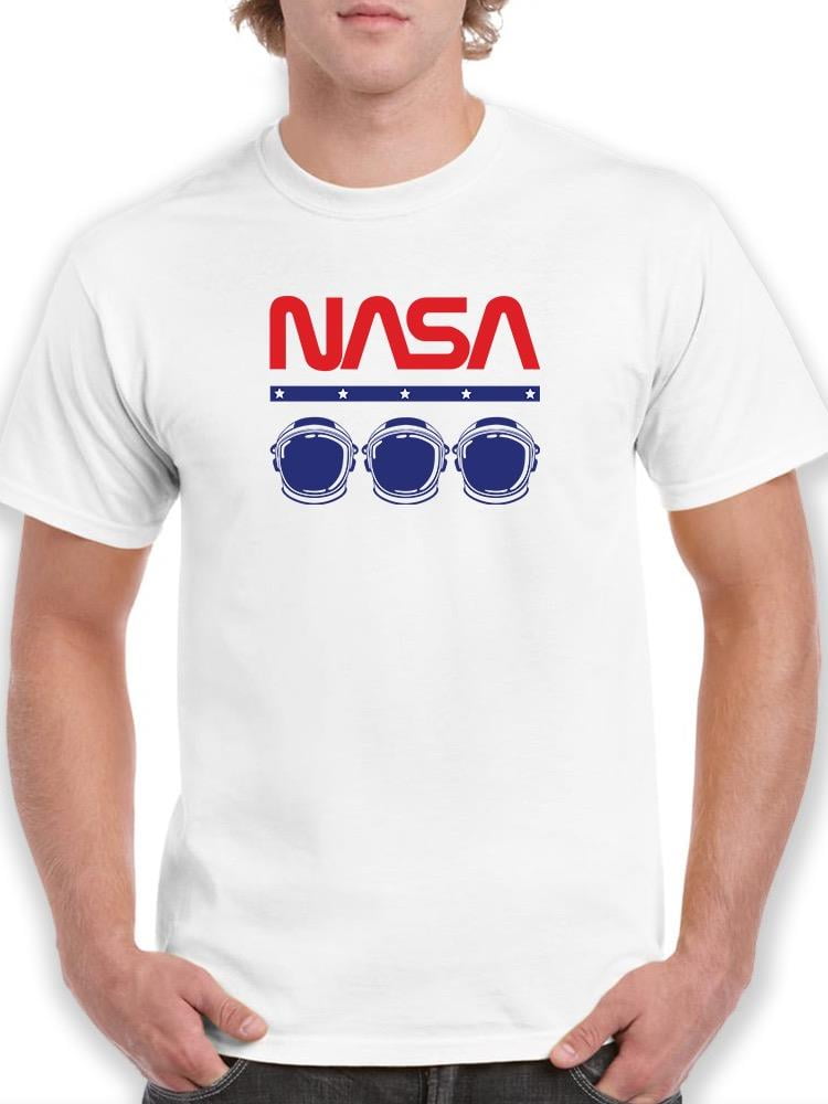 NASA Nasa Space Helmets Banner T-Shirt Men -NASA Designs, Male Large ...