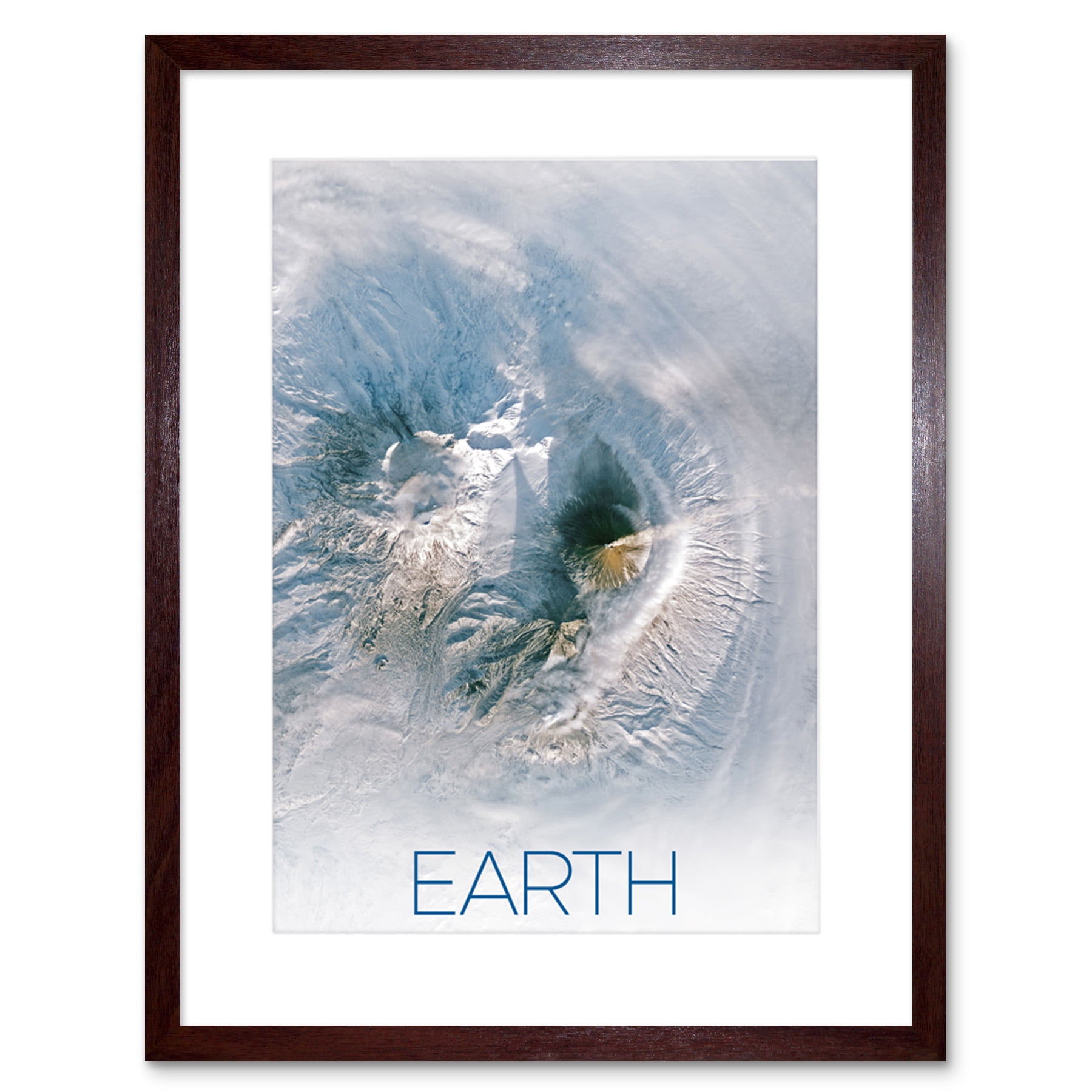 NASA Our Solar System Earth Image Kamchatka Volcanoes Artwork Framed ...