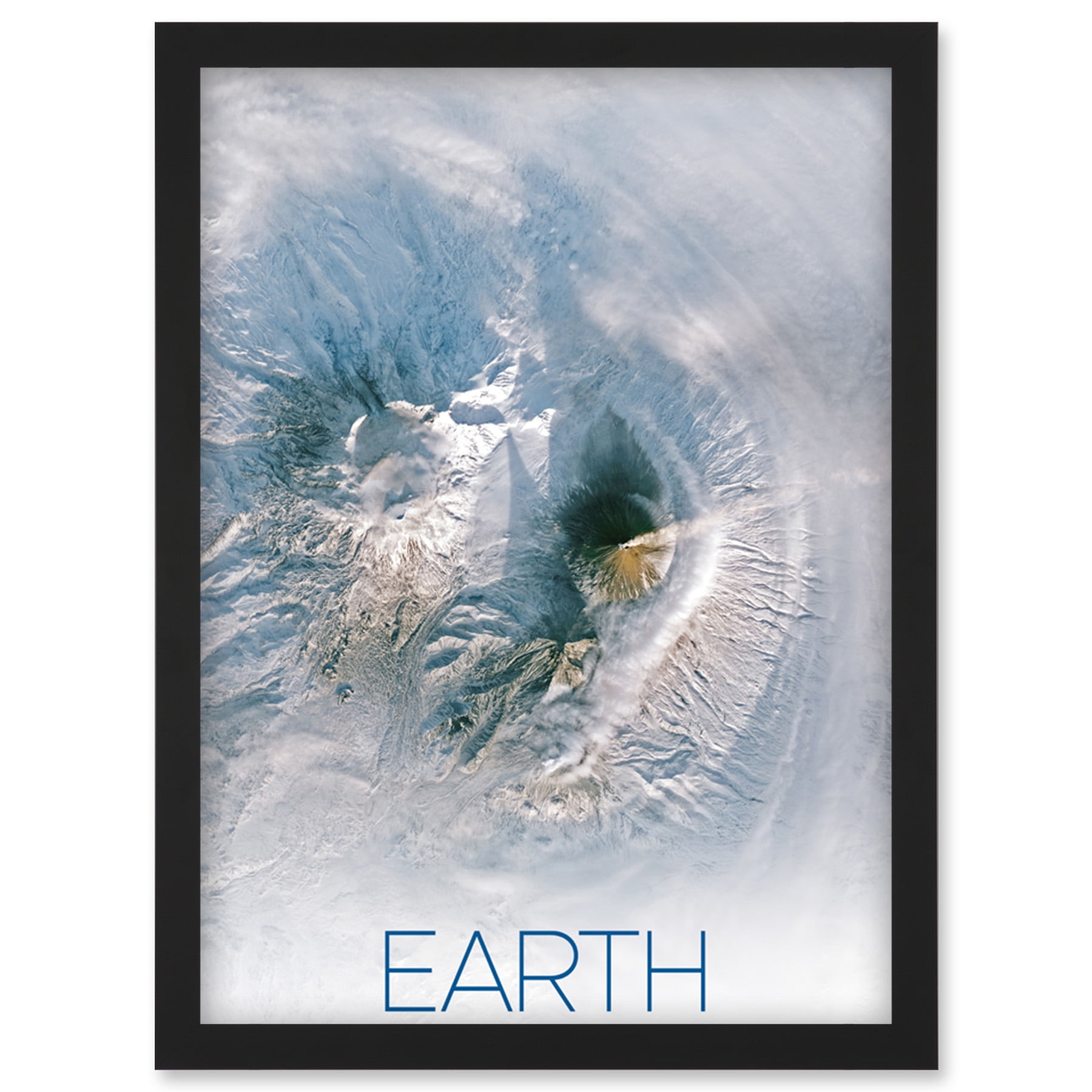 NASA Our Solar System Earth Image Kamchatka Volcanoes Artwork Framed ...