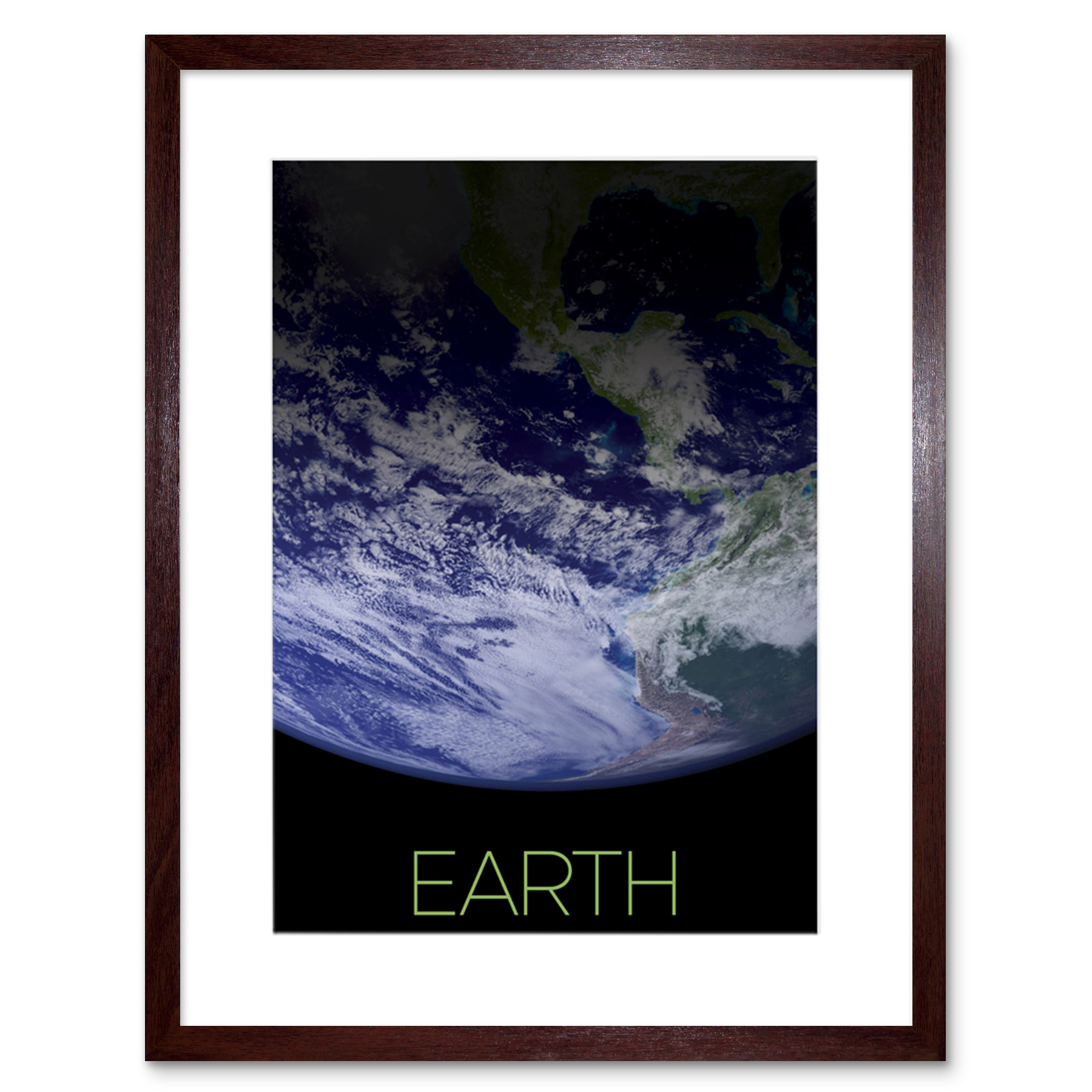 NASA Our Solar System Earth Planet Image Space Artwork Framed Wall Art ...
