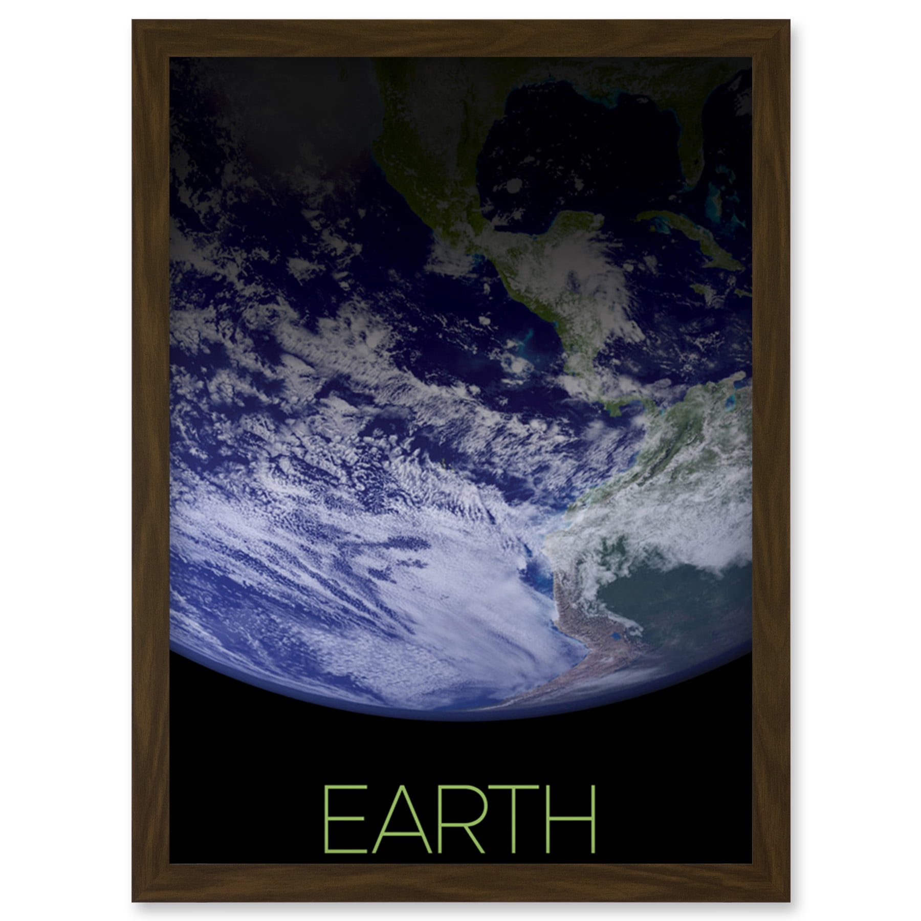 NASA Our Solar System Earth Planet Image Space Artwork Framed Wall Art ...