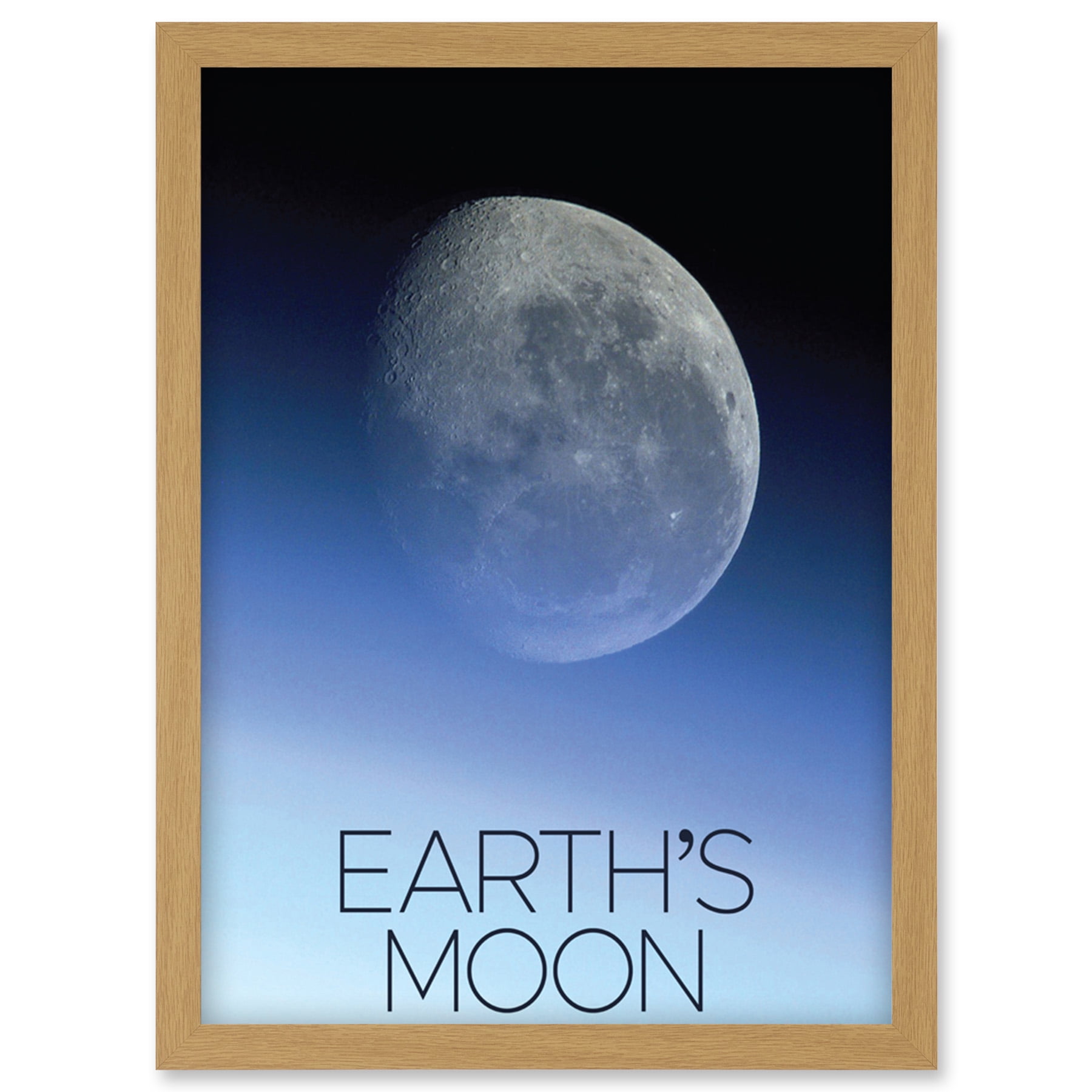 NASA Our Solar System Earth's Atmosphere Moon Image ISS Artwork Framed ...