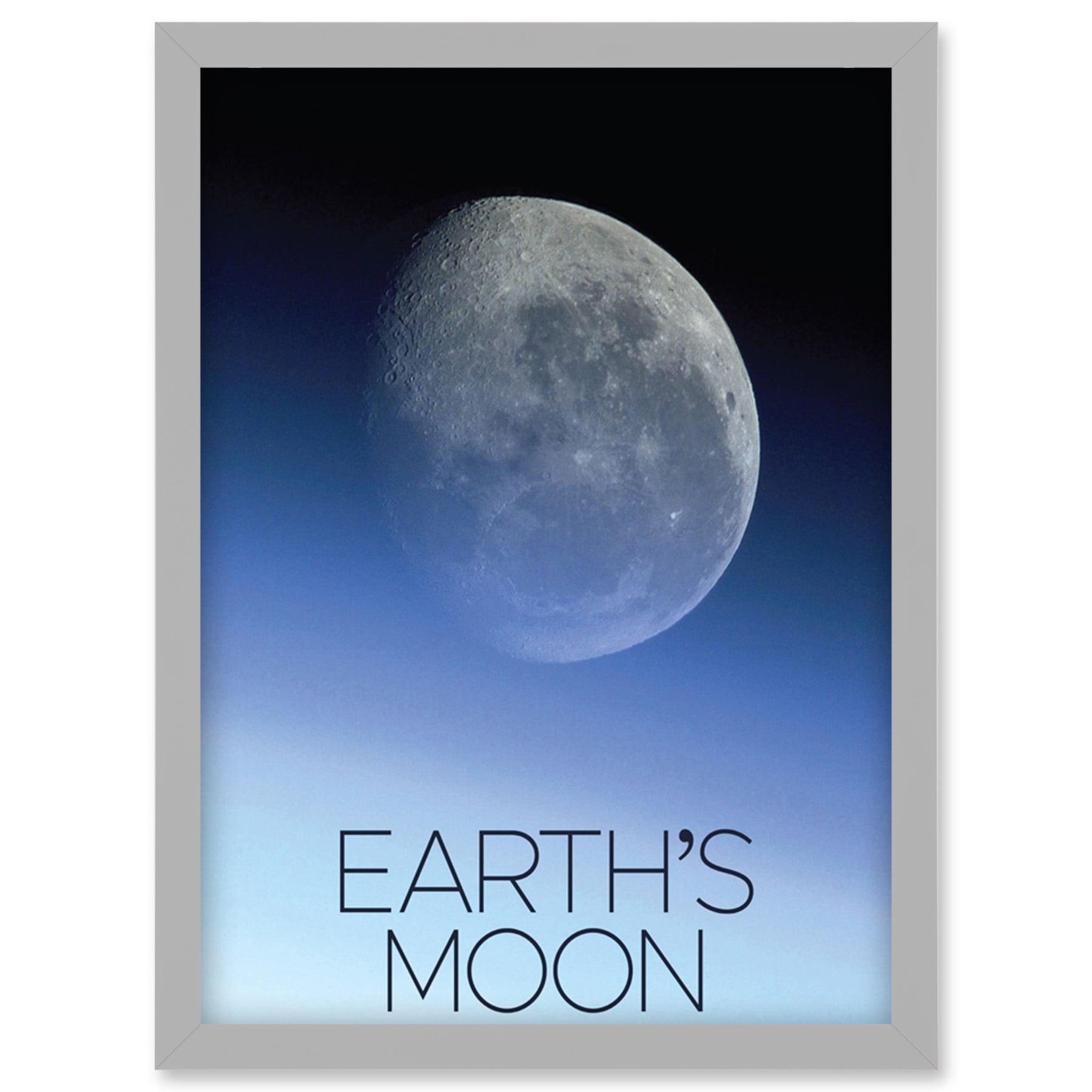 NASA Our Solar System Earth's Atmosphere Moon Image ISS Artwork Framed ...