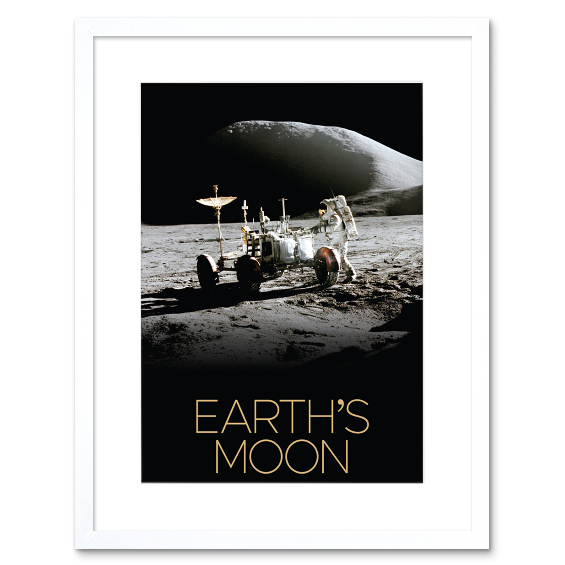 NASA Our Solar System Moon Lunar Roving Vehicle Apollo 15 Artwork ...