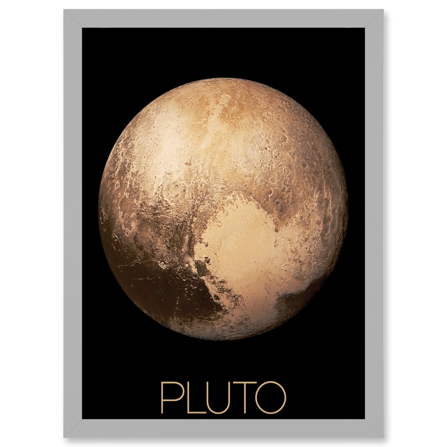 NASA Our Solar System Pluto New Horizons Image Artwork Framed Wall Art ...