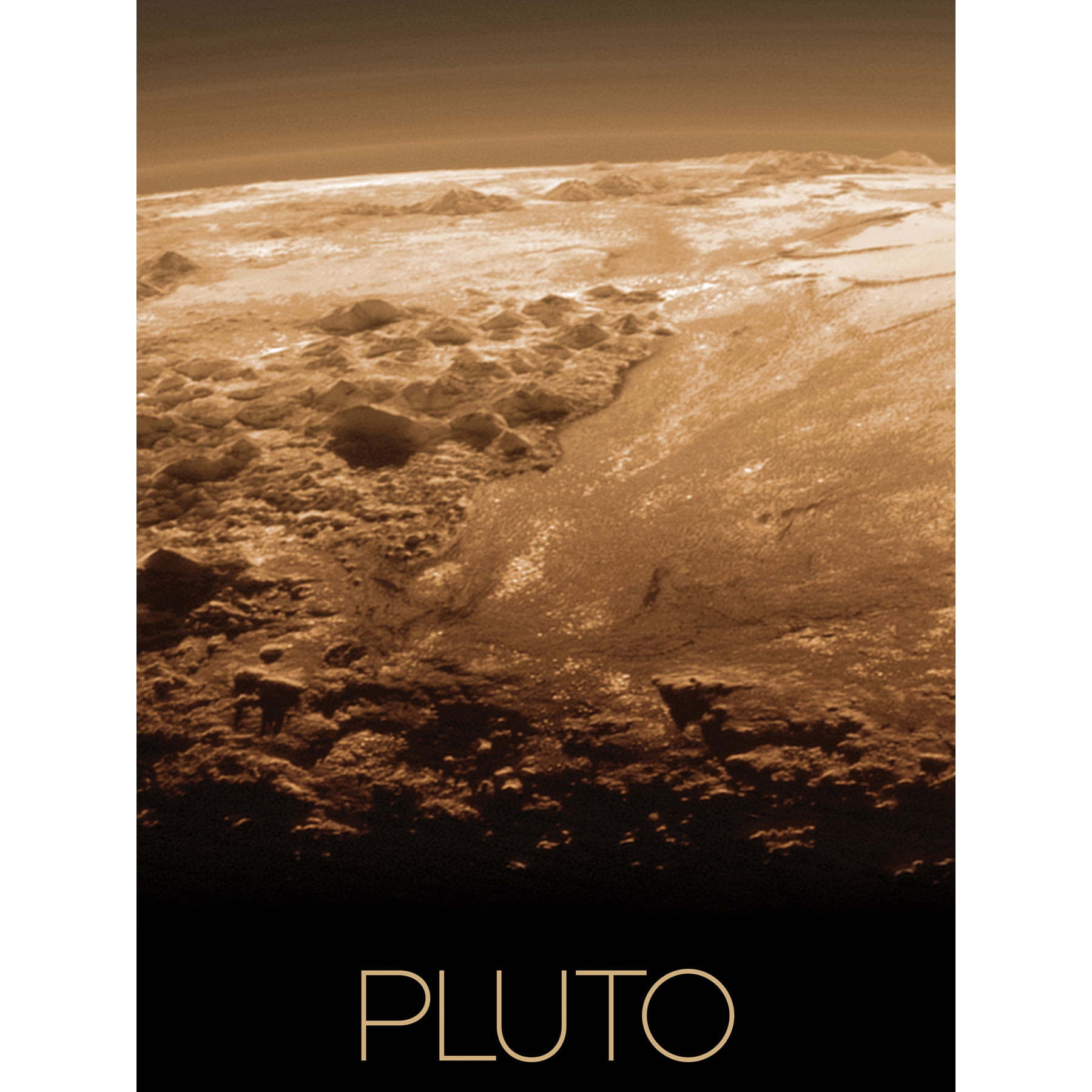 NASA Our Solar System Pluto New Horizons Surface Image Extra Large XL ...
