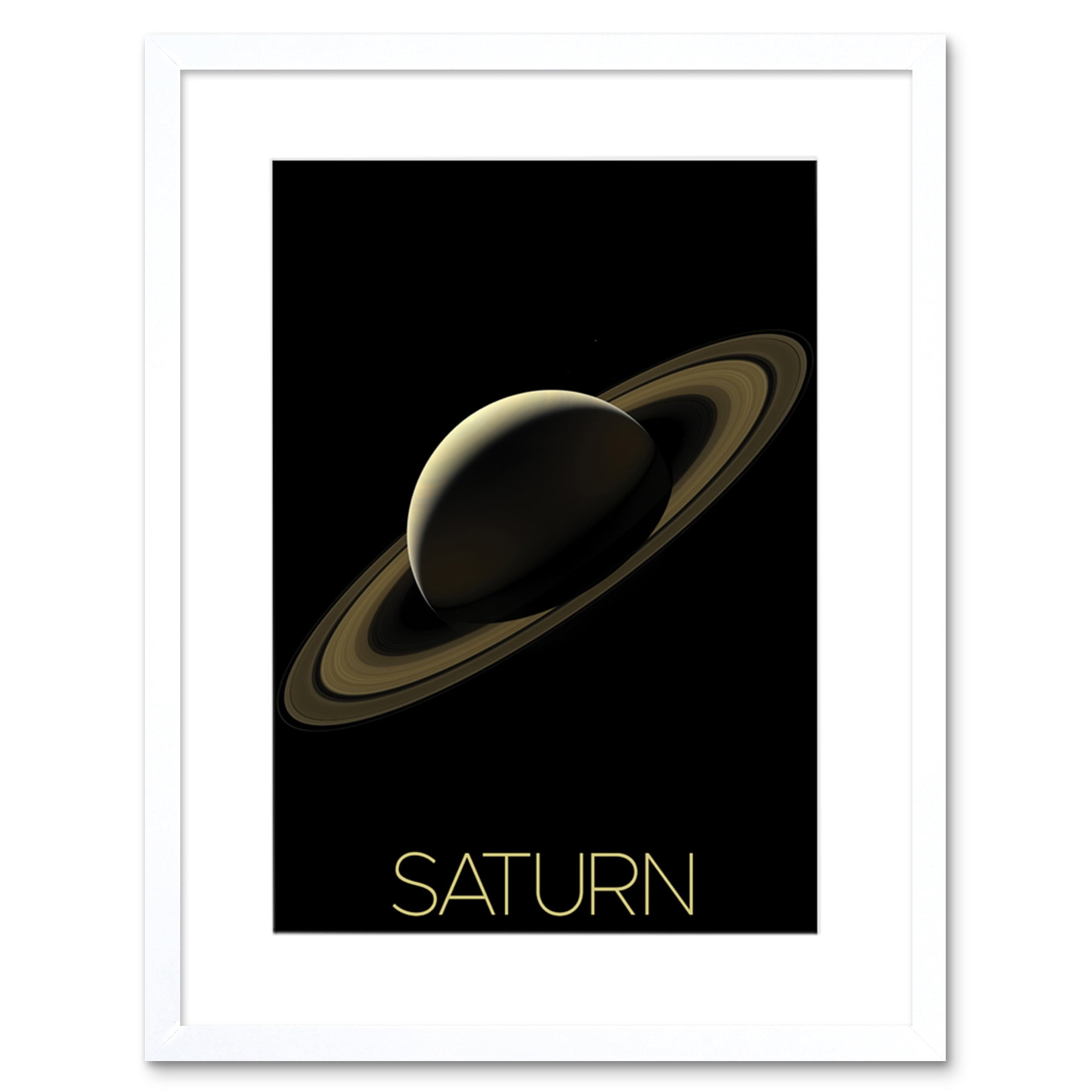 NASA Our Solar System Saturn Planet Rings Cassini Mission Artwork ...