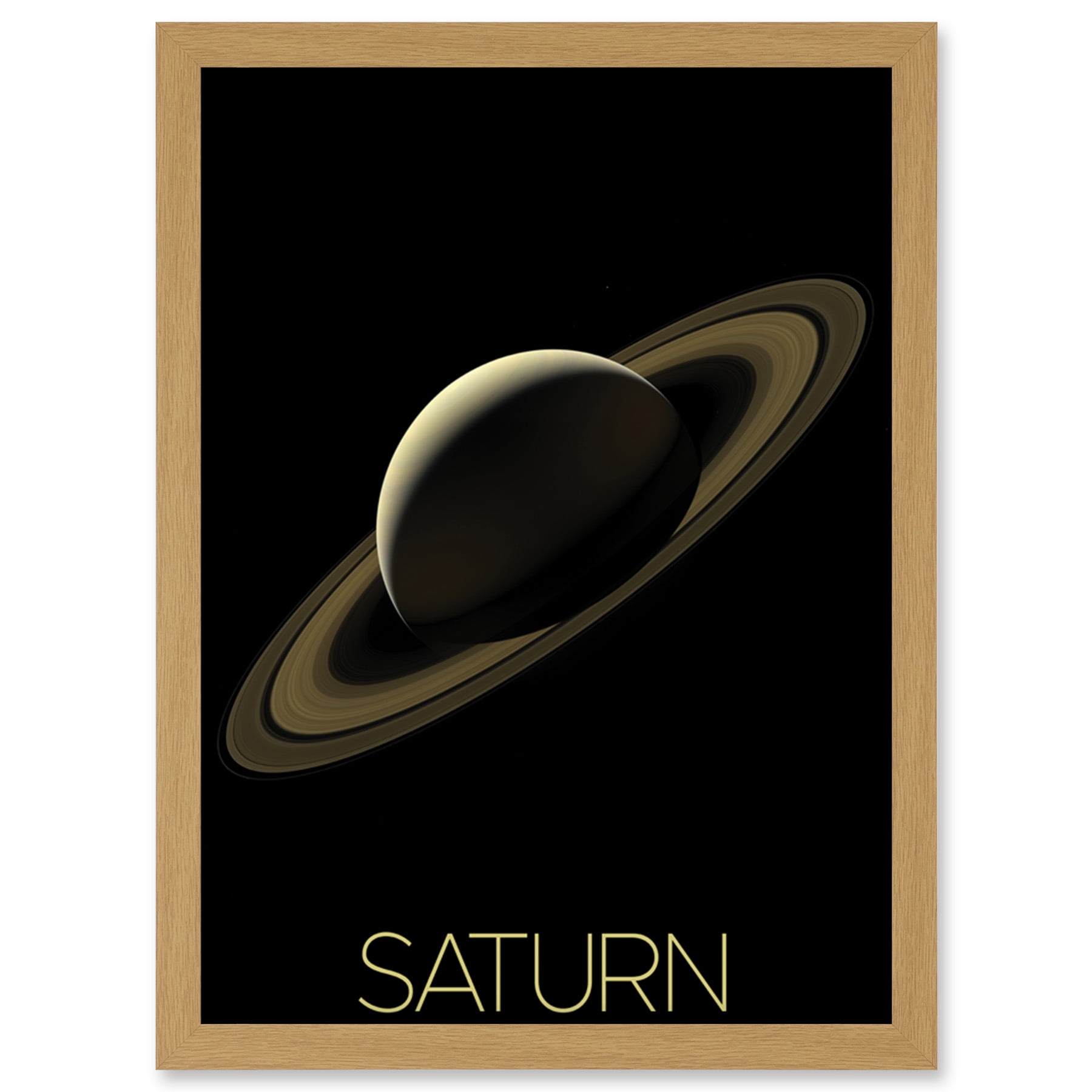 NASA Our Solar System Saturn Planet Rings Cassini Mission Artwork ...