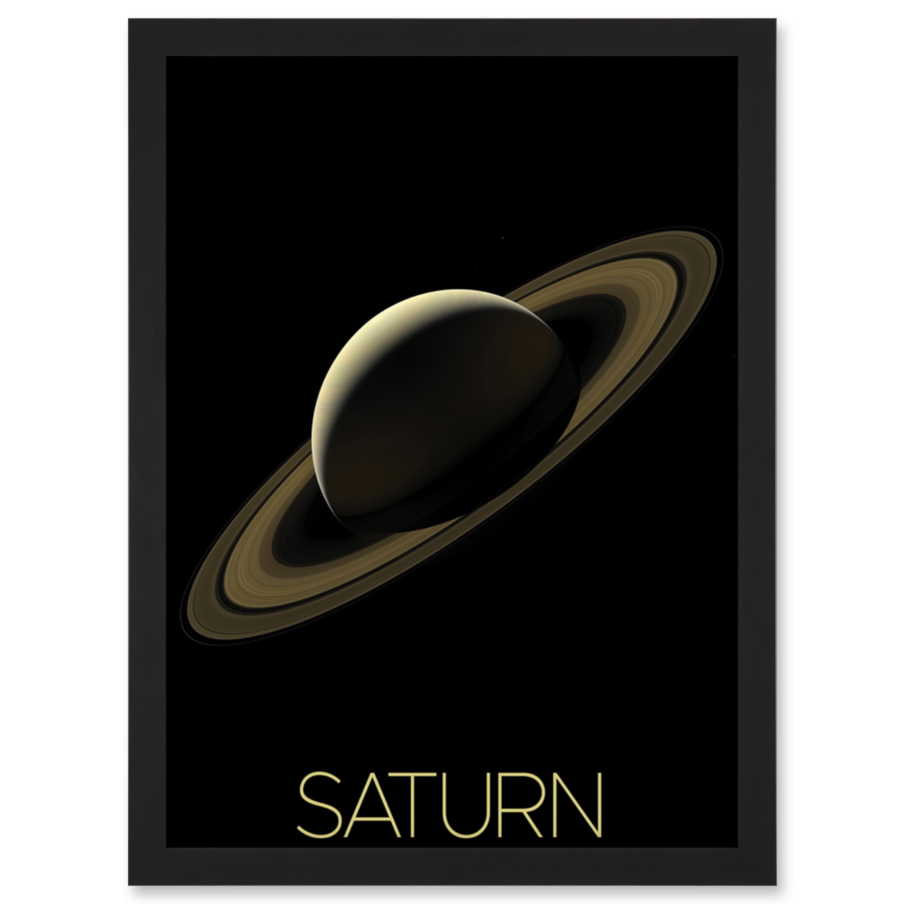NASA Our Solar System Saturn Planet Rings Cassini Mission Artwork ...
