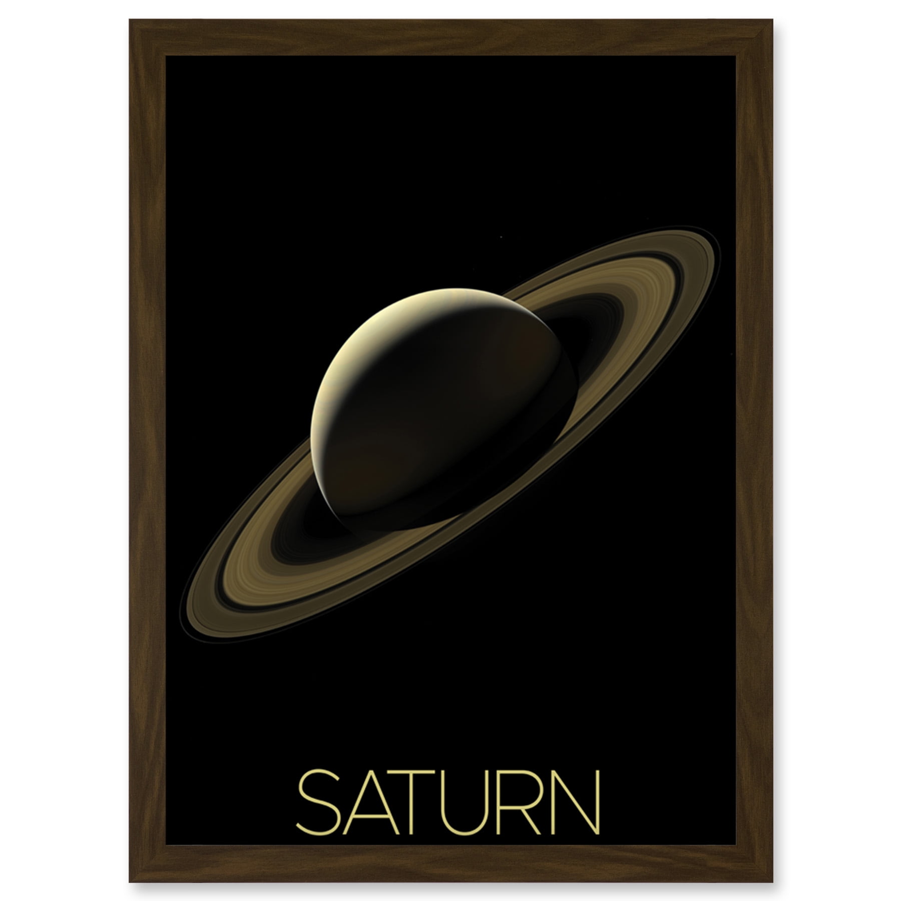 NASA Our Solar System Saturn Planet Rings Cassini Mission Artwork ...