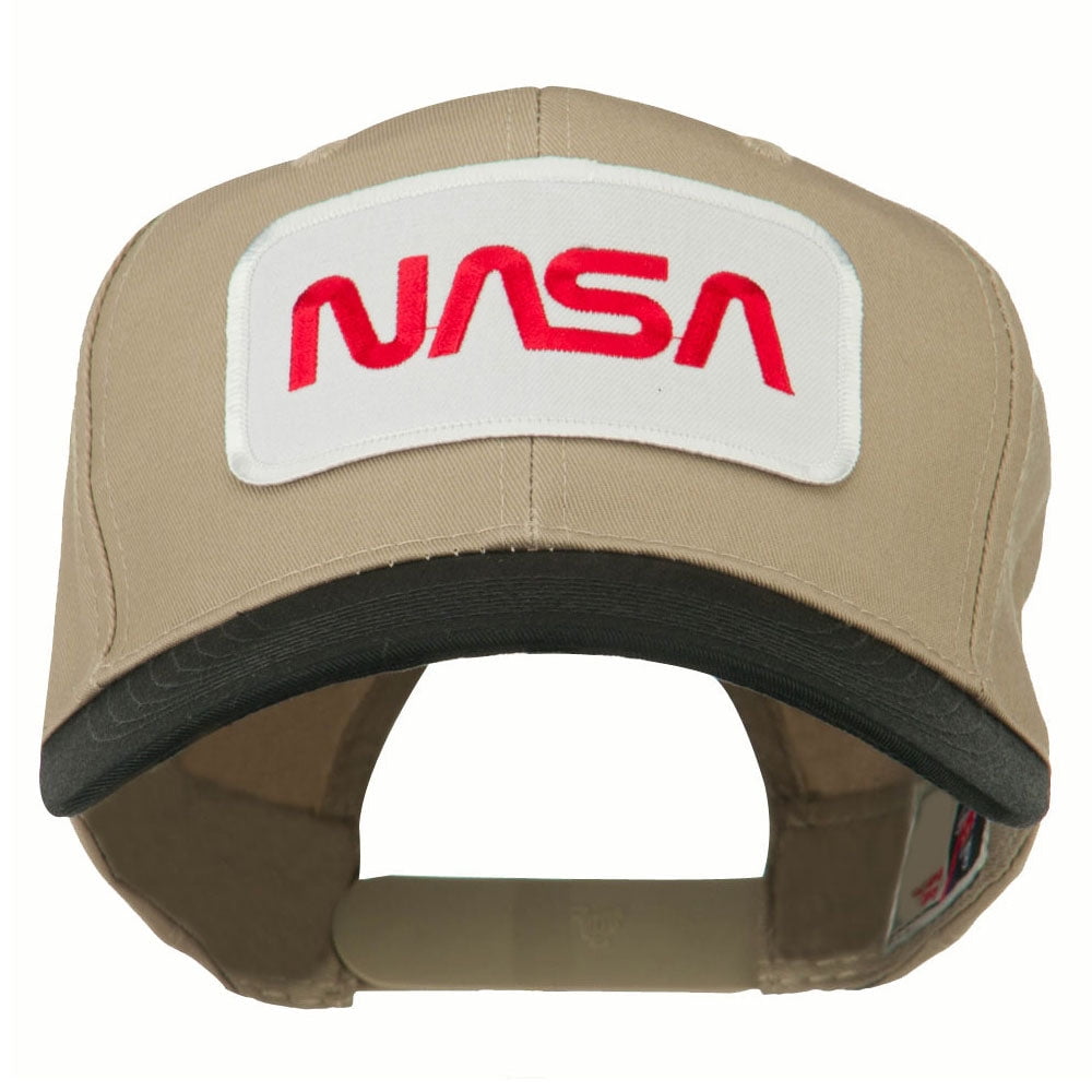 NASA Patched Two Tone Pro Style Cap - Black Khaki OSFM - Walmart.com