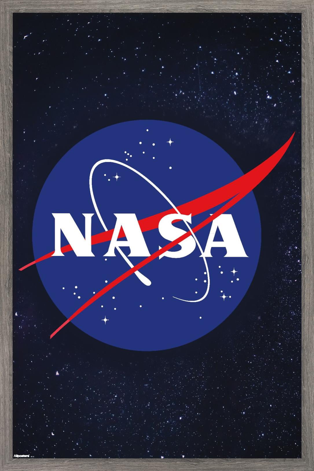 NASA - Portrait Logo Wall Poster, 22.375" x 34" Framed - Walmart.com
