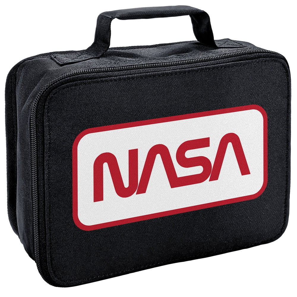 NASA Rectagular Worm Logo Insulated Soft Sided Lunch Box - Reusable ...