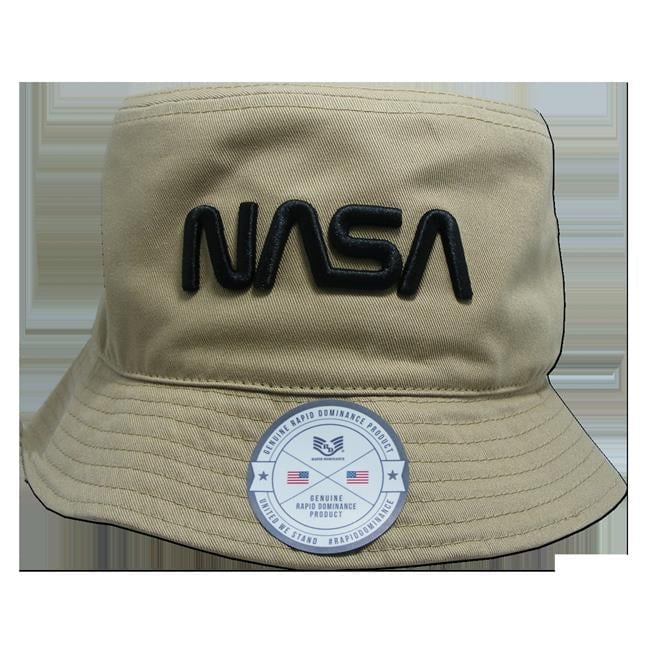 NASA Relaxed Bucket Hat,Worm,Khaki, L_XL - Walmart.com