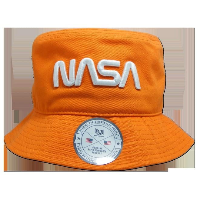 NASA Relaxed Bucket Hat,Worm,Orange, S_M - Walmart.com
