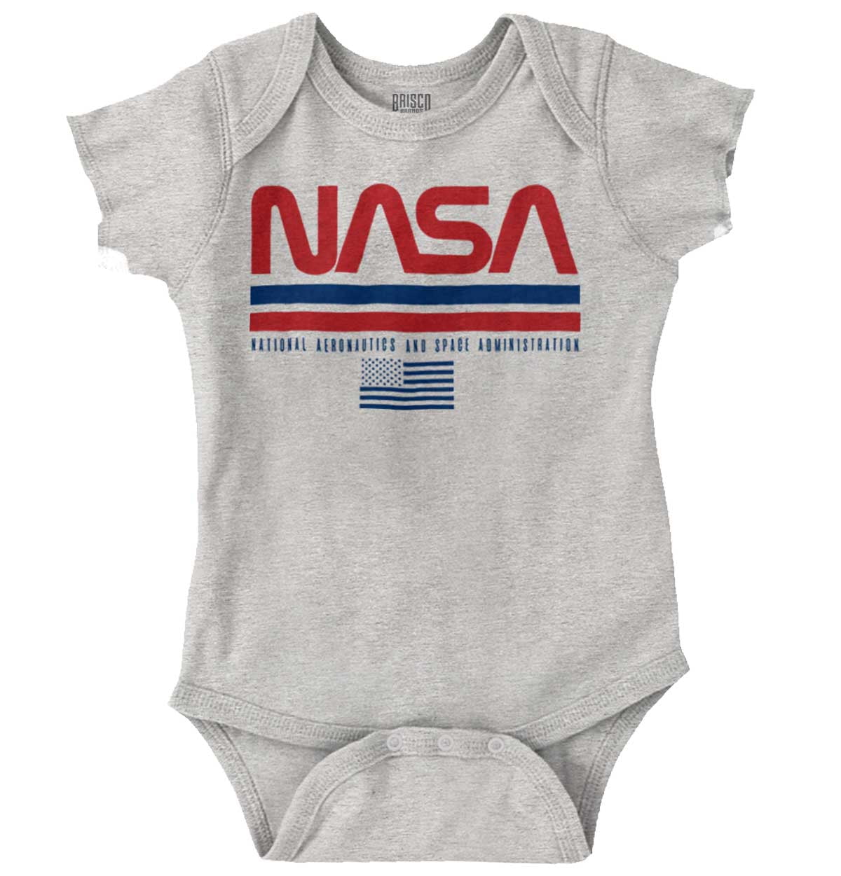 NASA Retro Worm Logo American Flag Romper Boys or Girls Infant Baby ...